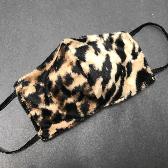 Hand Crafted | Accessories | Handmade Leopard Cheetah Face Mask Faux ...